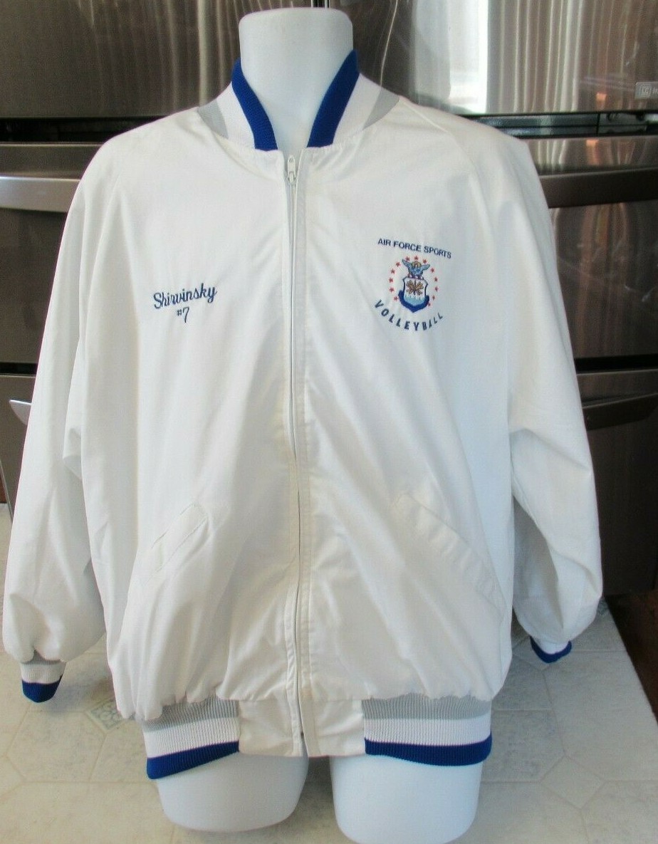 USAF Air Force Sports Volleyball Team jacket men's XL… - Gem