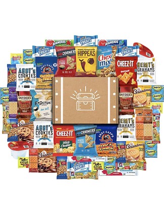 Cookies, Chips & Candies Ultimate Snacks Care Package Bulk Variety 50 ...
