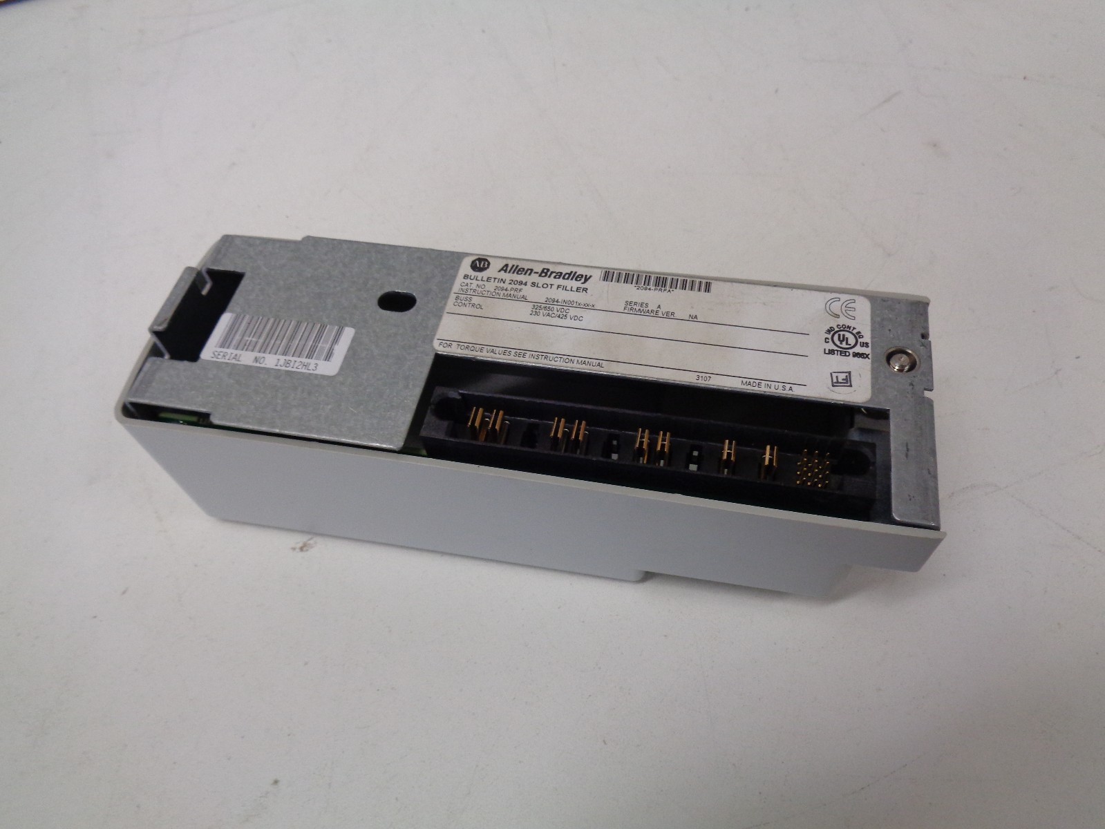 ALLEN-BRADLEY 2094-PRF SER. A KINETIX 6000 BULLETIN 2094 SLOT FILLER ...