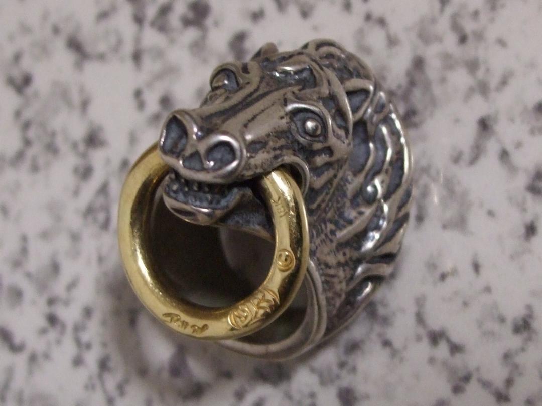 Bill Wall Leather Horse Ring US 6.5 size BWL | eBay Bill Wall Leather Horse Ring US 6.5 size BWL | eBay