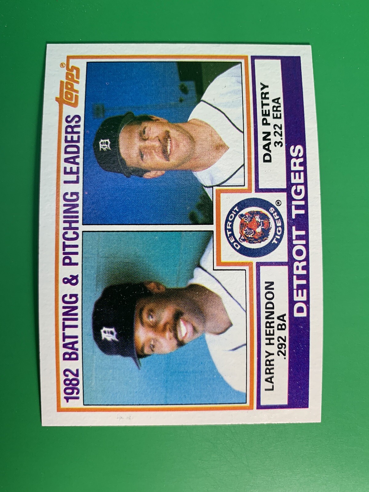 1983 Topps Tigers Leaders (Larry Herndon / Dan Petry) #261 | eBay