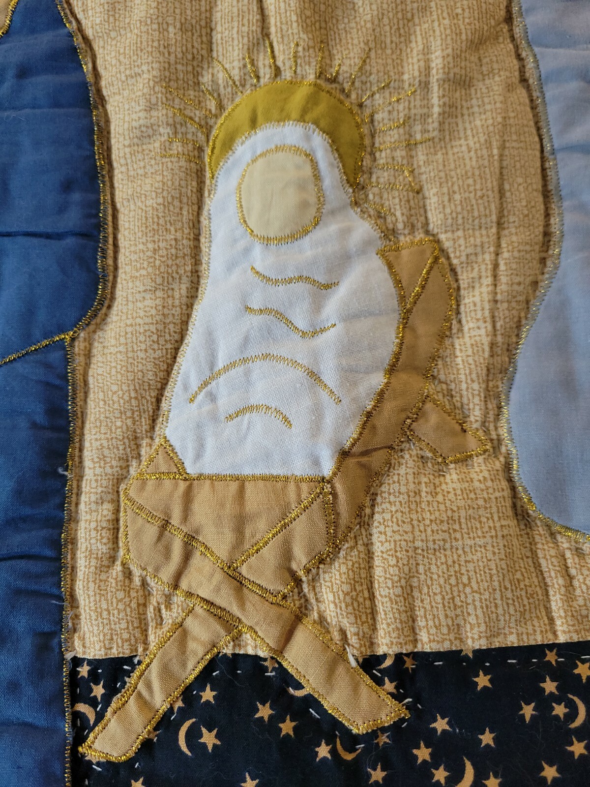 Stunning Quilt Birth of Jesus Christ Lap Quilt size 60" x 48" | eBay