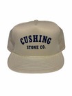 Vintage Cushing Stone Co. White Mesh Trucker Snap Back Hat Cap Free US ...