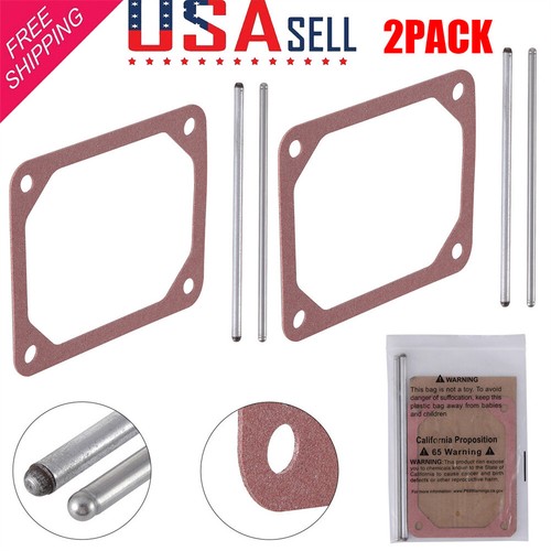 2Set For Briggs & Stratton Push Rod Set &Valve Cover Gasket 690981 ...