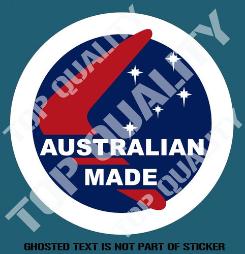 VINTAGE AUSTRALIAN MADE DECAL STICKER PATRIOTIC AUSTRALIANA DECALS ...