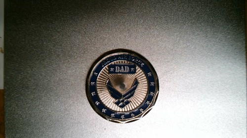 CHALLENGE COIN UNITED STATES AIR FORCE PROUD AIR FORCE DAD | eBay