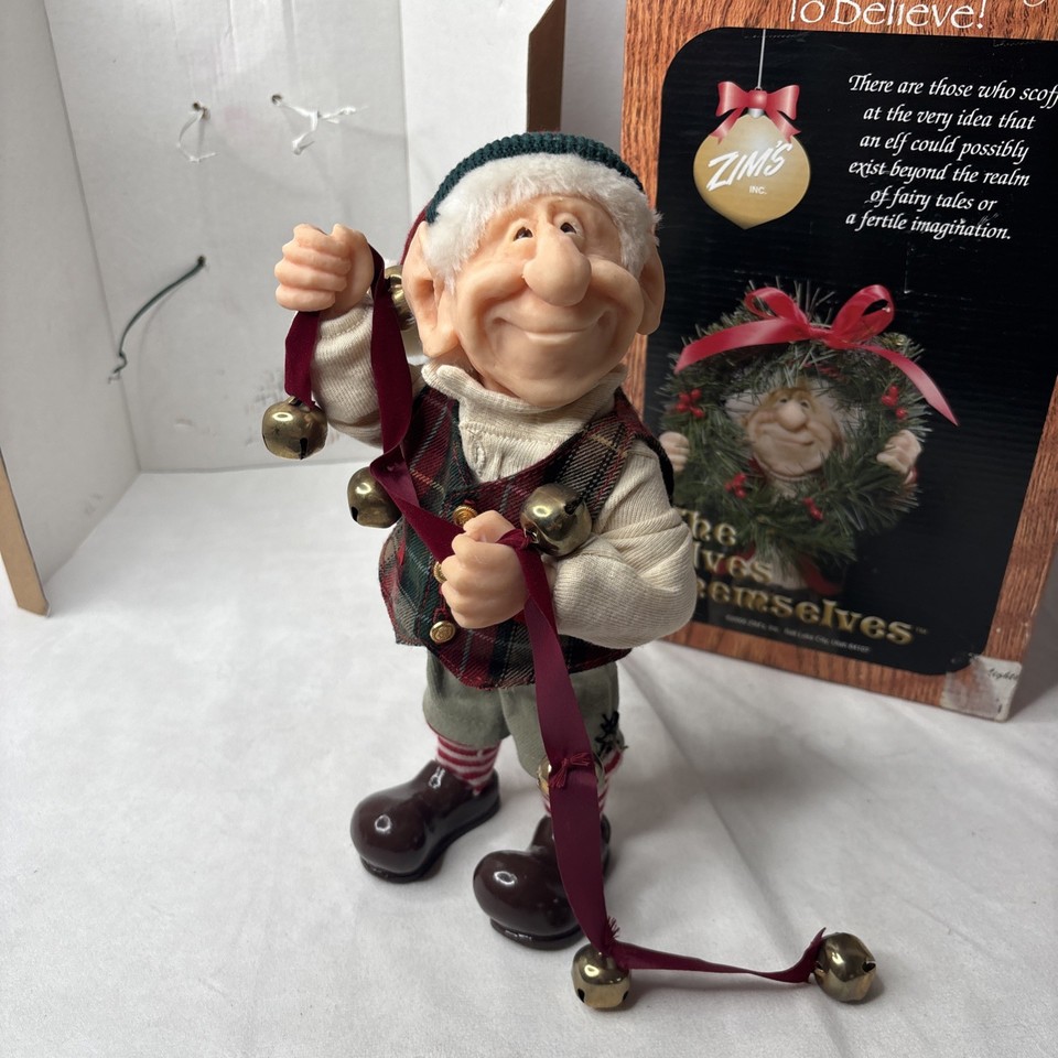 Zim’s The Elves Themselves: Clifford The Elf - Figurine Holding Sleigh ...