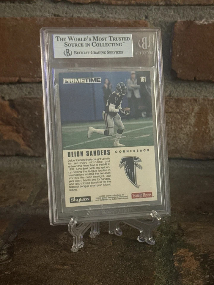 1992 Upper Deck UD Skybox DEION SANDERS Prime Time HoF SIGNED AUTO ...