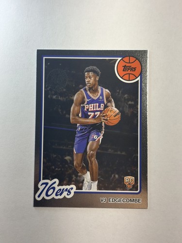 2025-26 Topps VJ Edgecombe 45th Anniversary RC Rookie Silver Foil 76ers #80BK-96 | eBay