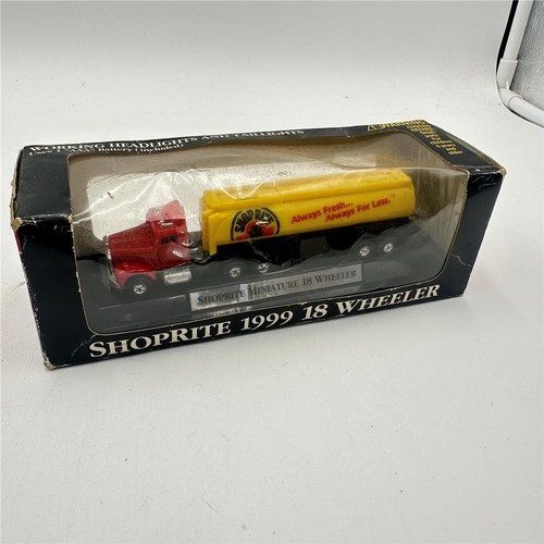 Tractor Trailer 18 Wheeler SHOPRITE Semi Trucker Diecast 1999 Vintage ...