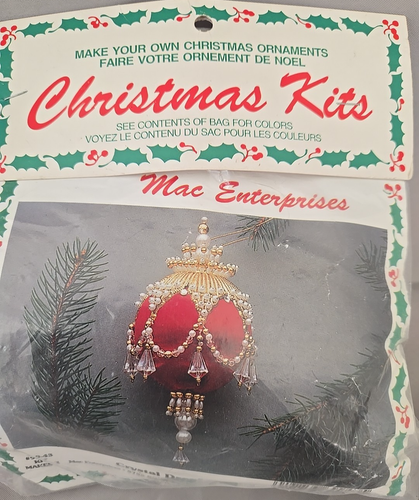 Meri Mac Enterprises Bead, Push Pin Christmas Ornament Kit "Crystal ...