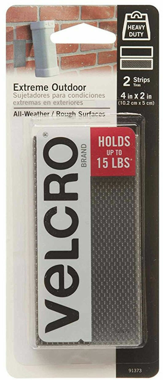 Velcro Extreme Outdoor Fasteners Peel & Stick All Weather Rough ...