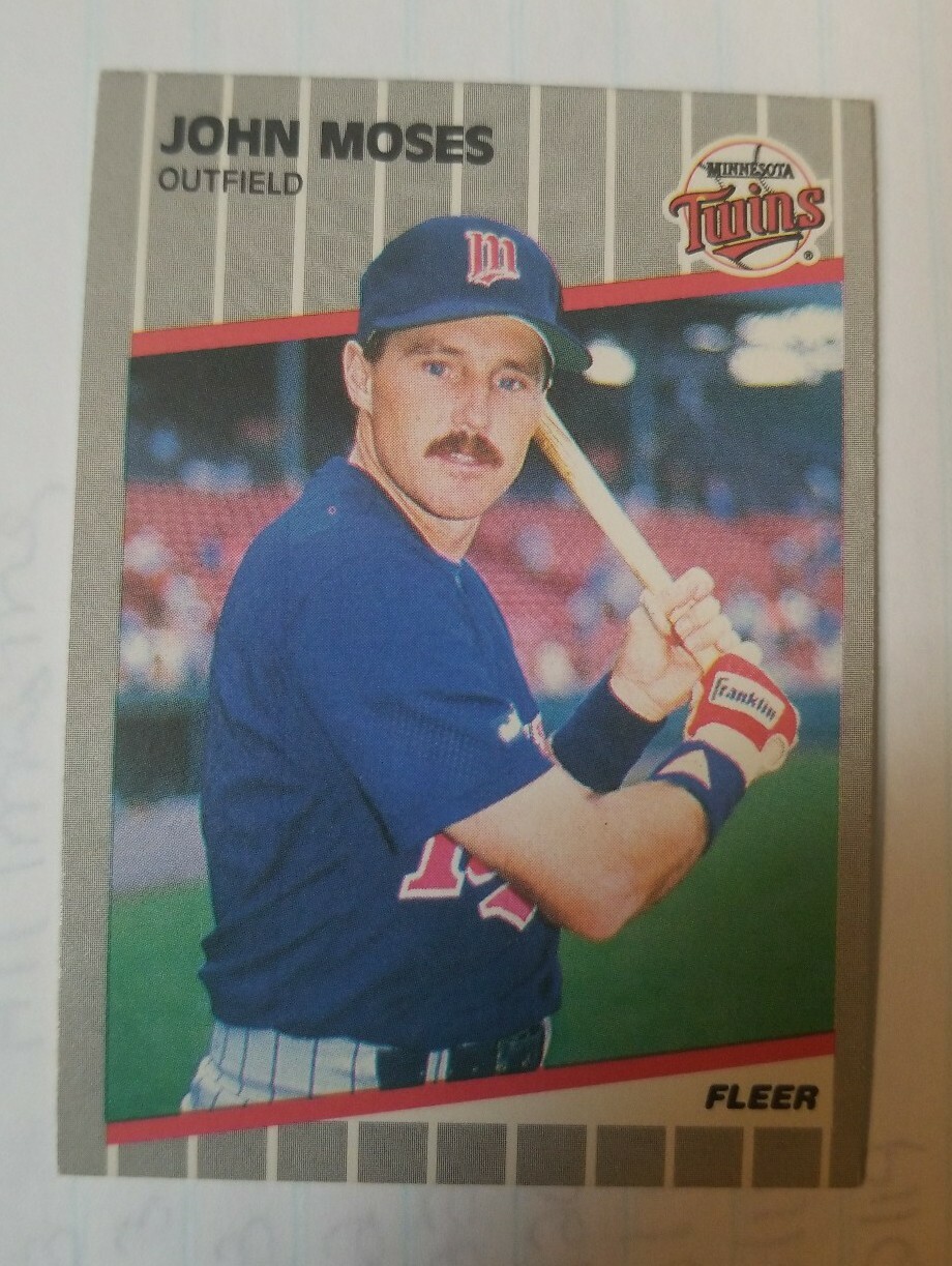 1989 Fleer Minnesota Twins Baseball Card #121 John Moses | eBay