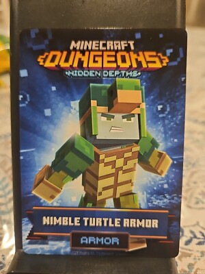 Minecraft Dungeons Arcade NIMBLE TURTLE ARMOR Series 3 Hidden Depths ...