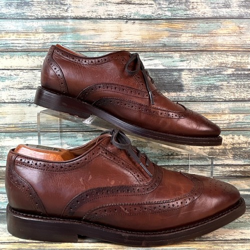 Thursday Boot Co Wingtip Oxford Mens Sz 6 Brown Leather Brogue Handmade ...