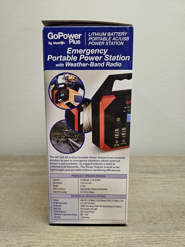 Go Power Plus GP200 Portable Power Station for sale online | eBay