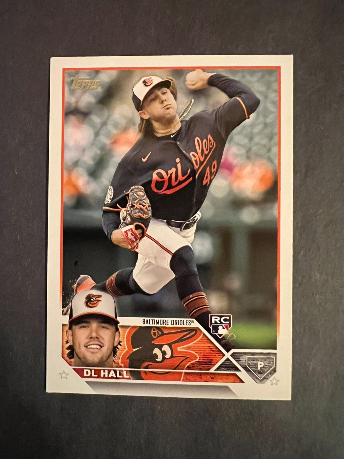 DJ HALL TOPPS #547 ROOKIE CARD RC BALTIMORE ORIOLES Brewers FREE ...