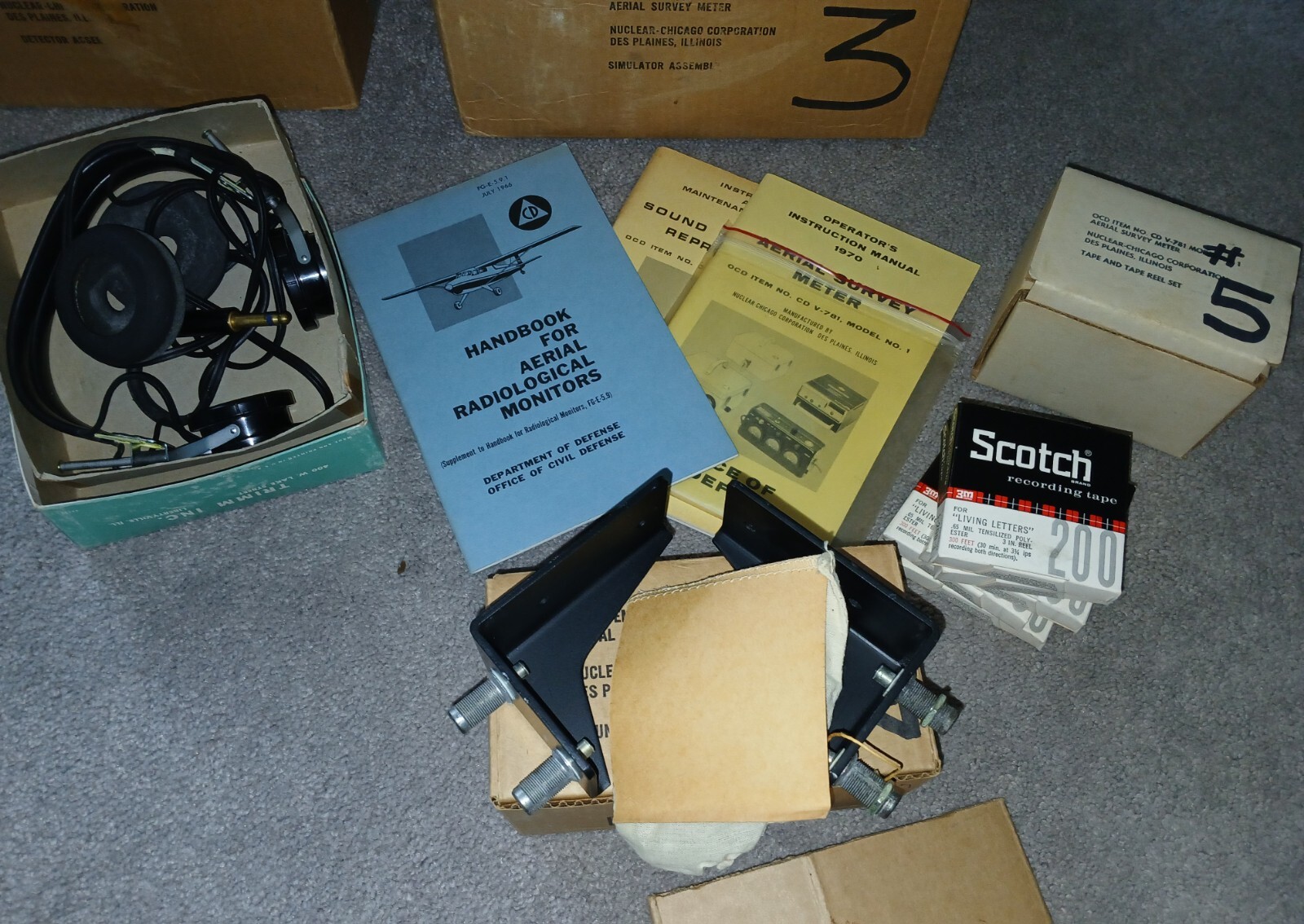 Civil Defense CD V-781 Model 1 Aerial Radiation Monitoring Set | eBay