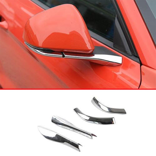 For Ford Mustang 2015-2023 ABS Chrome Exterior Rear View Mirror Strip ...