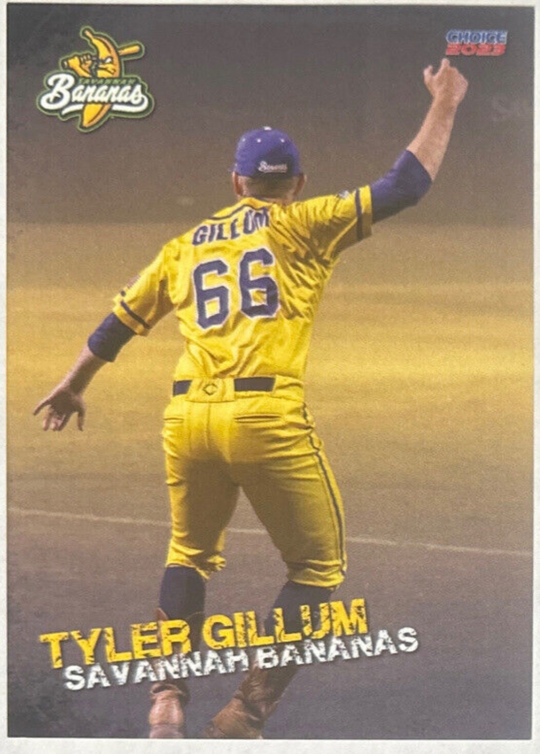 Tyler Gillum - 2023 Savannah Bananas Baseball Trading Card - Manager ...
