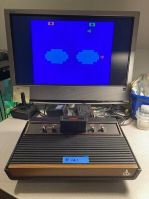 #121 - Atari 2600A (Tested 4 - switch) Console w/Power & RF Adapter | eBay