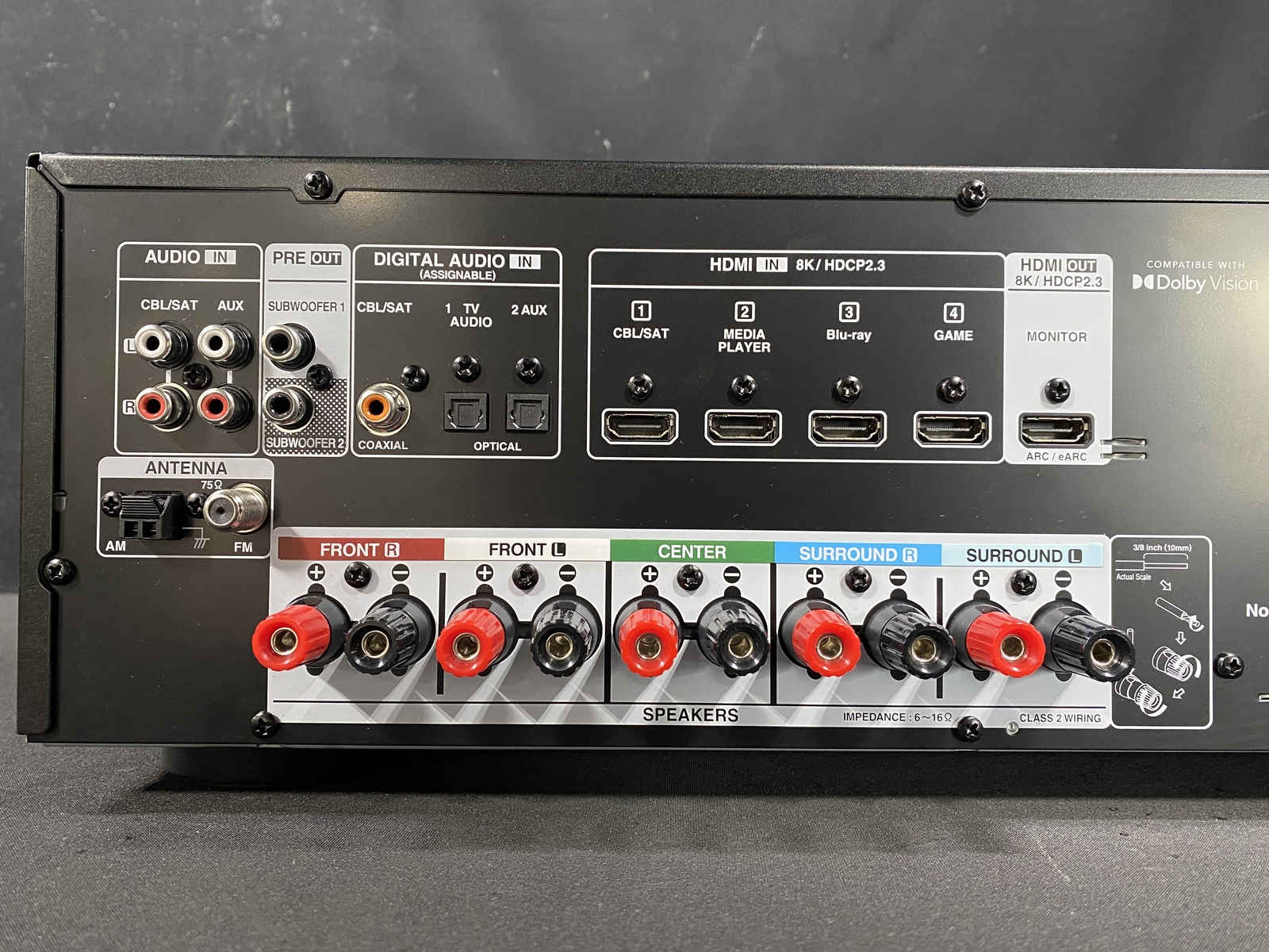 Denon AVR-S570BT 5.2 CH Ultra HD 8K Home Theater Receiver w/ Bluetooth ...
