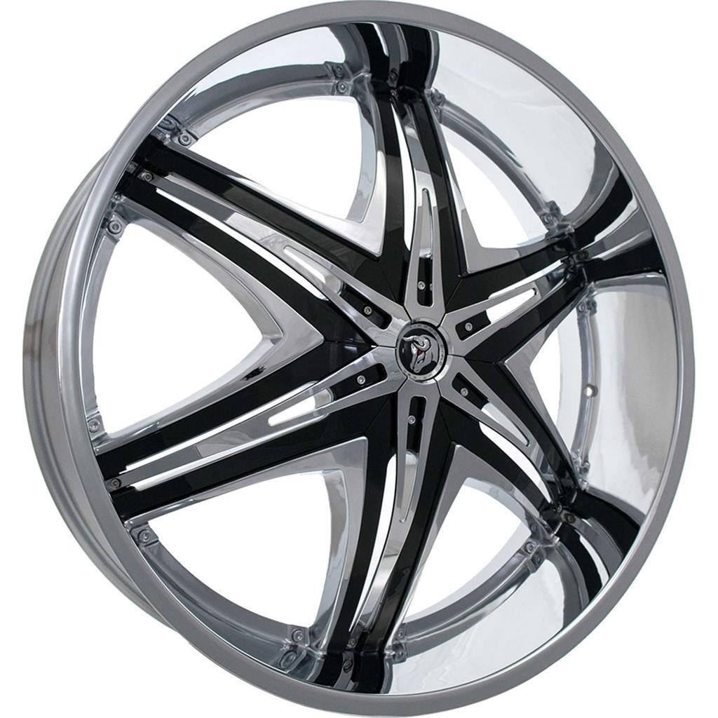 24 inch 24x10 Diablo Elite Chrome wheels rims 6x5.2 6x132 +35 | eBay