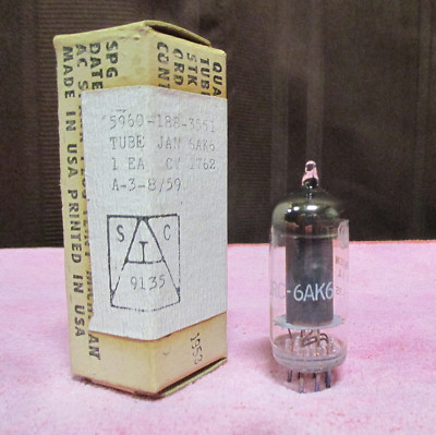 NOS RCA JRC 6AK6 Military Radio/TV Vacuum tube w/Box #2 | eBay