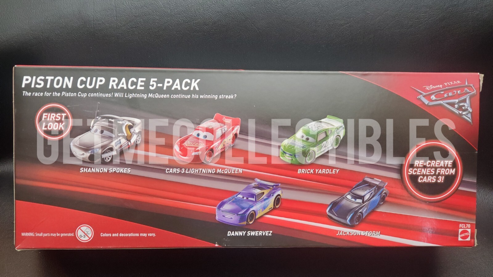 DISNEY PIXAR CARS damaged pack PISTON CUP RACE SHANNON SPOKES 5 PACK ...