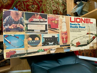 vintage Lionel Santa Fe double diesel train set | eBay
