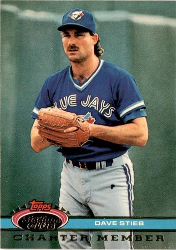 1991 Stadium Club Charter Member #NNO Dave Stieb Toronto Blue Jays | eBay
