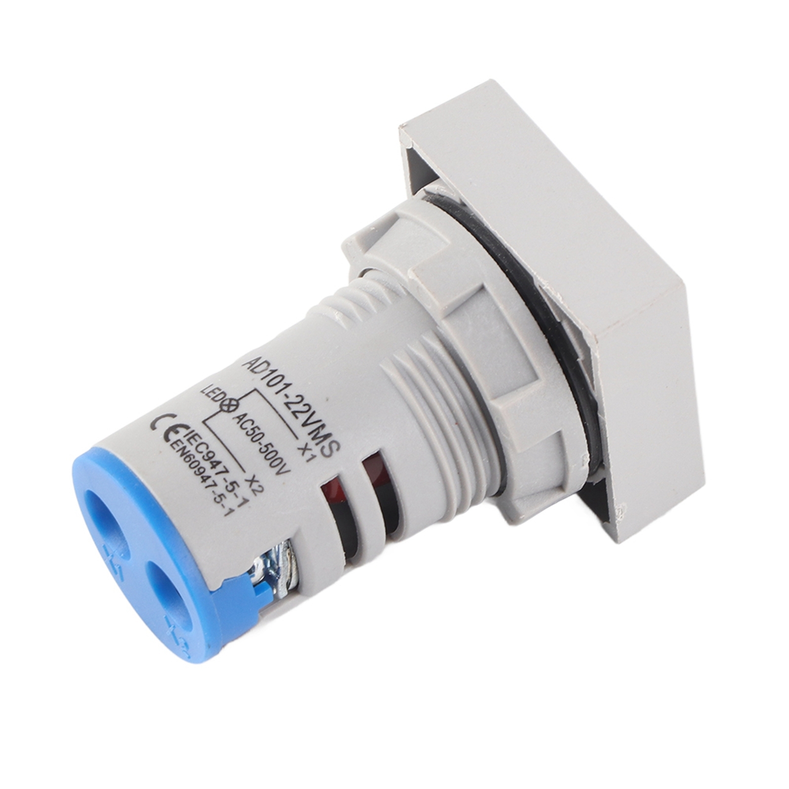 AC50‑500V LED Indicator Light Mini Digital LED Display Voltmeter Square ...