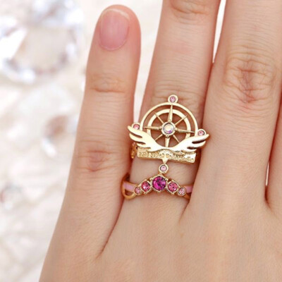 2Pcs/set Hot Anime Akemi Homura Cosplay Ring Jewelry Prop Comicon ...