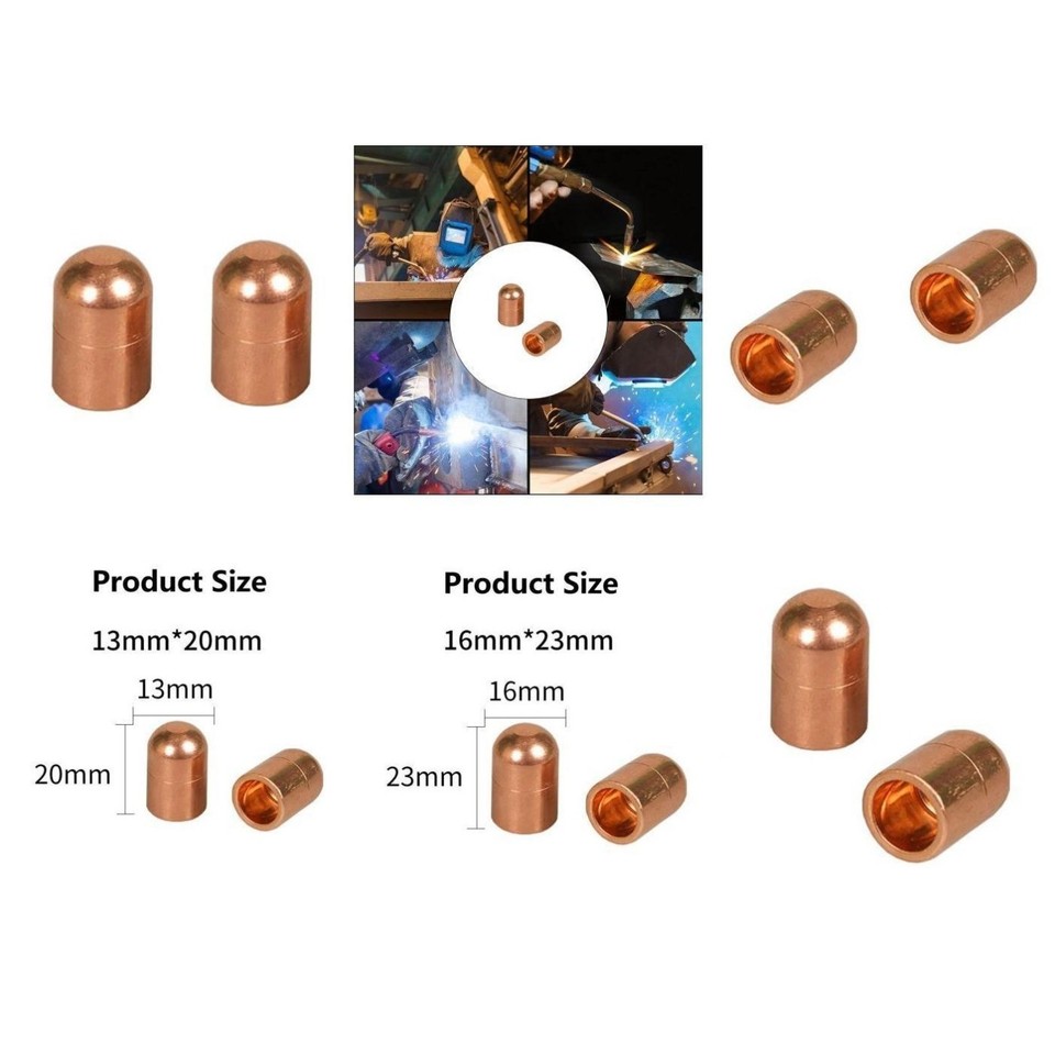 Professional Welding Welding Electrode Cap Copper Electrode Tip Welding ...