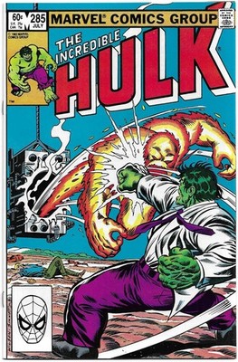 the Incredible Hulk #285 286 MARVEL COMIC BOOK LOT 1st series Kang ...