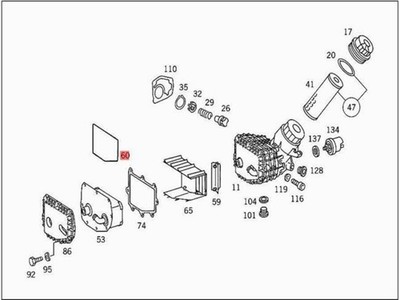 Genuine MERCEDES Gasket Cover W. Heat Exchanger To Filter 1041841080 | eBay