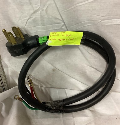 Appliance Stove Power Cord 4 Prong 4 Wire 220V 50Amp Replacement Part ...