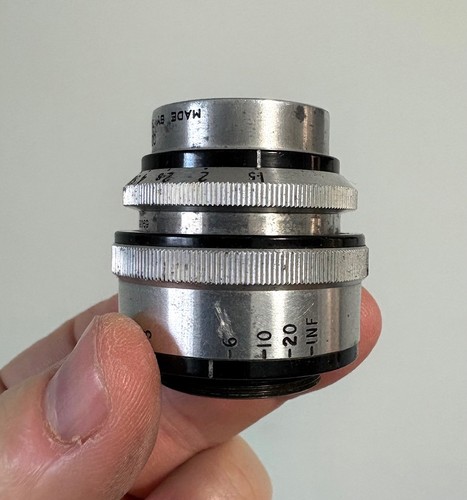 Taylor-Hobson Cooke Kinic 1 Inch f1.5 C Mount 16mm Movie Lens Bolex ...