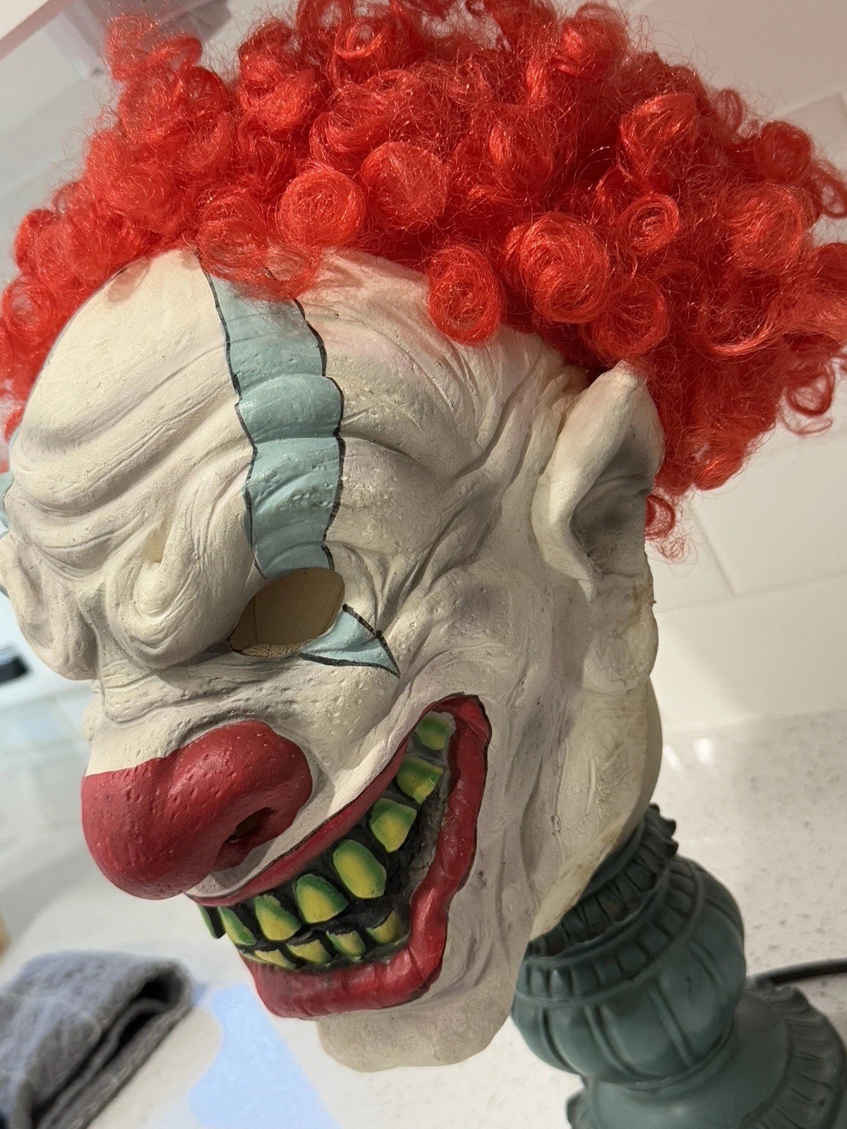 Don Post Paper Magic Crazy Joker Evil Demented Clown Halloween Mask ...
