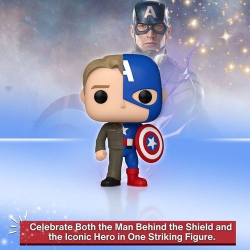 Steve Rogers / Captain America Funko Pop! Marvel - Vinyl Figure 1431 ...