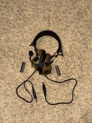 3M Peltor Comtac III Dual Comm - Coyote Brown w/ noisefighters gel pads ...