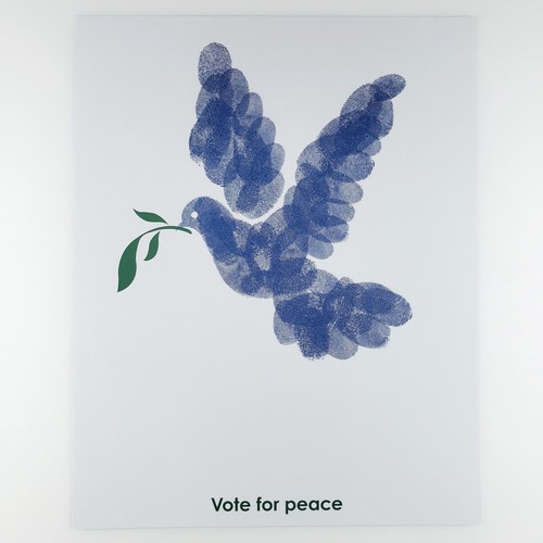 Vote For Peace Dove Poster 10x12 Social Justice Propaganda Political ...