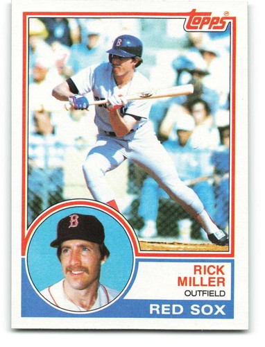 1983 Topps #188 Rick Miller NM Near Mint Red Sox | eBay