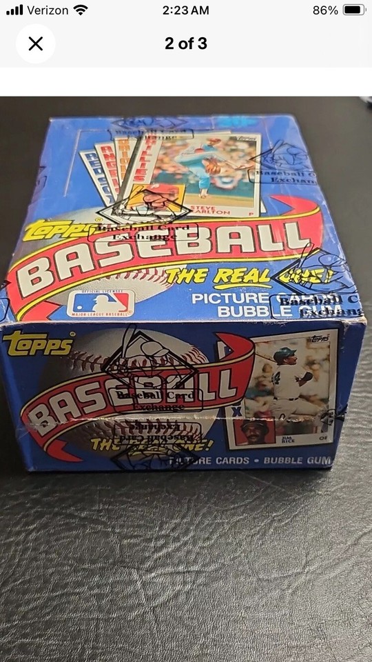 1984 TOPPS BASEBALL UNOPENED WAX BOX BBCE AUTHENTIC!!!! | eBay