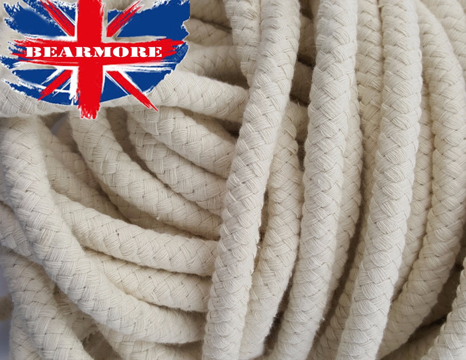 Smooth Cotton Braided SASH Cord Pulley Bag Handle Acrobatics Soft Rope ...