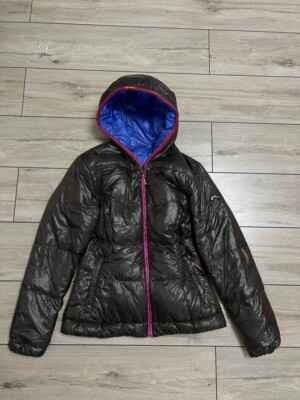 Women Kjus Reversible Backflip Brown / Blue Down Jacket Puffer 40/L ...