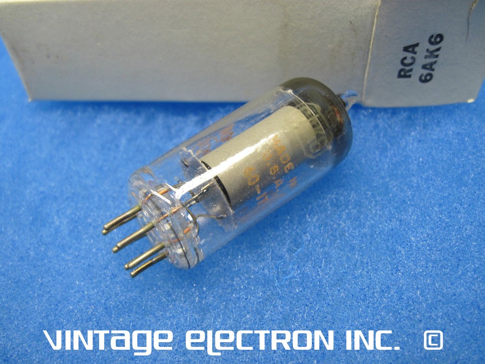NOS 6AK6 Vacuum Tubes - RCA - USA - 1961 ($4.45/ea, TESTED) | eBay