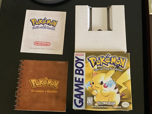 Gameboy Pokemon Yellow - 1st Print - Box and Manual Only-No Game | eBay