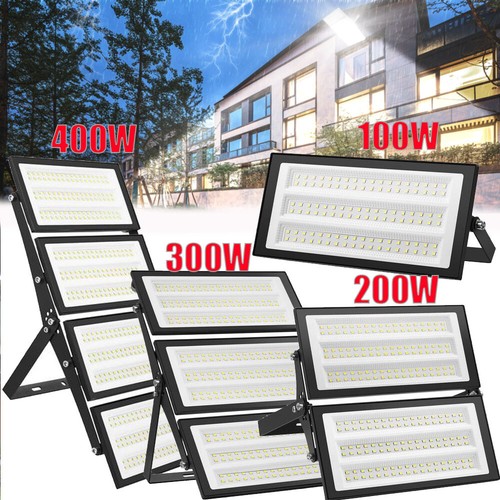 LED Flood Light 400W 300W 200W 100W Outdoor Module Spotlight Garden ...