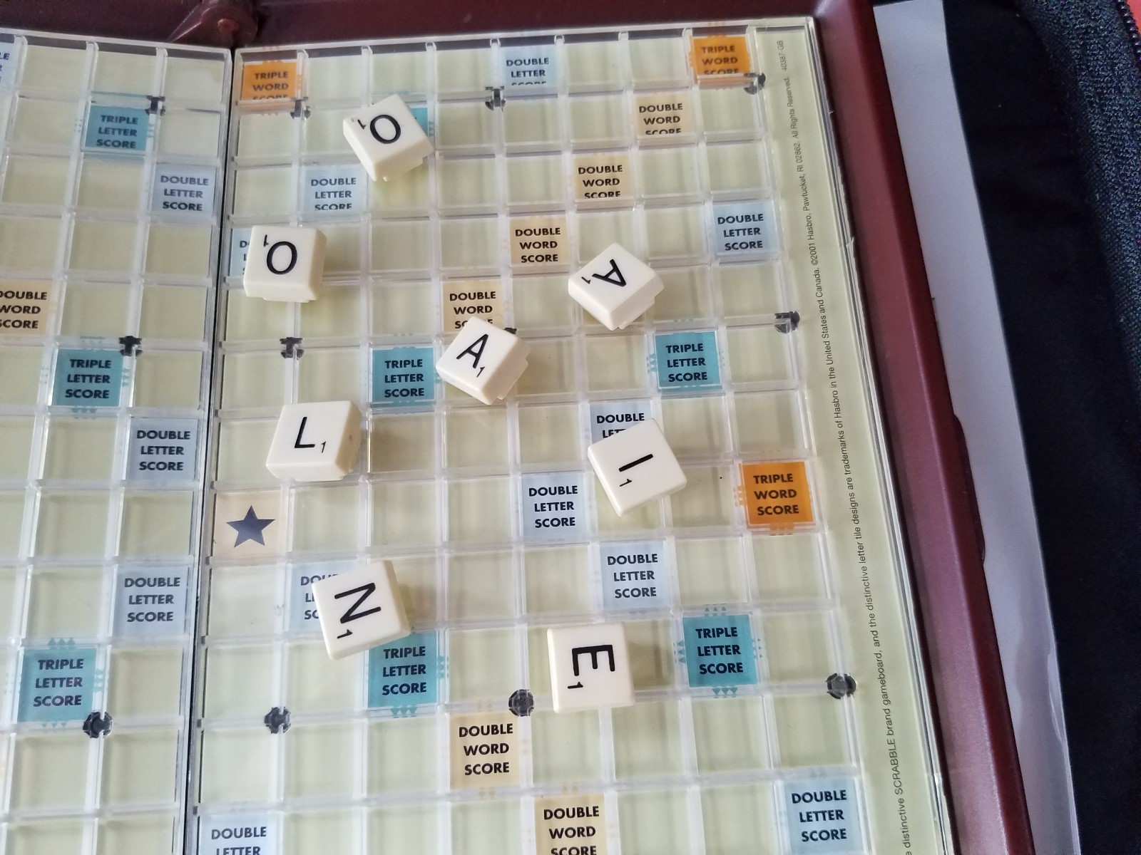 SCRABBLE Game Folio Edition Travel Crossword in Zippered Case | eBay